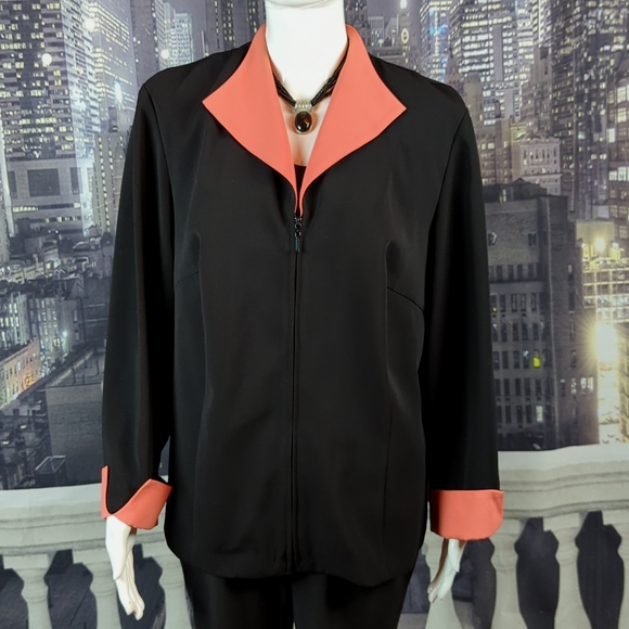 Dani Max | Jackets & Coats | Dani Max Sz 6 Rare Vintage Black Coral ...
